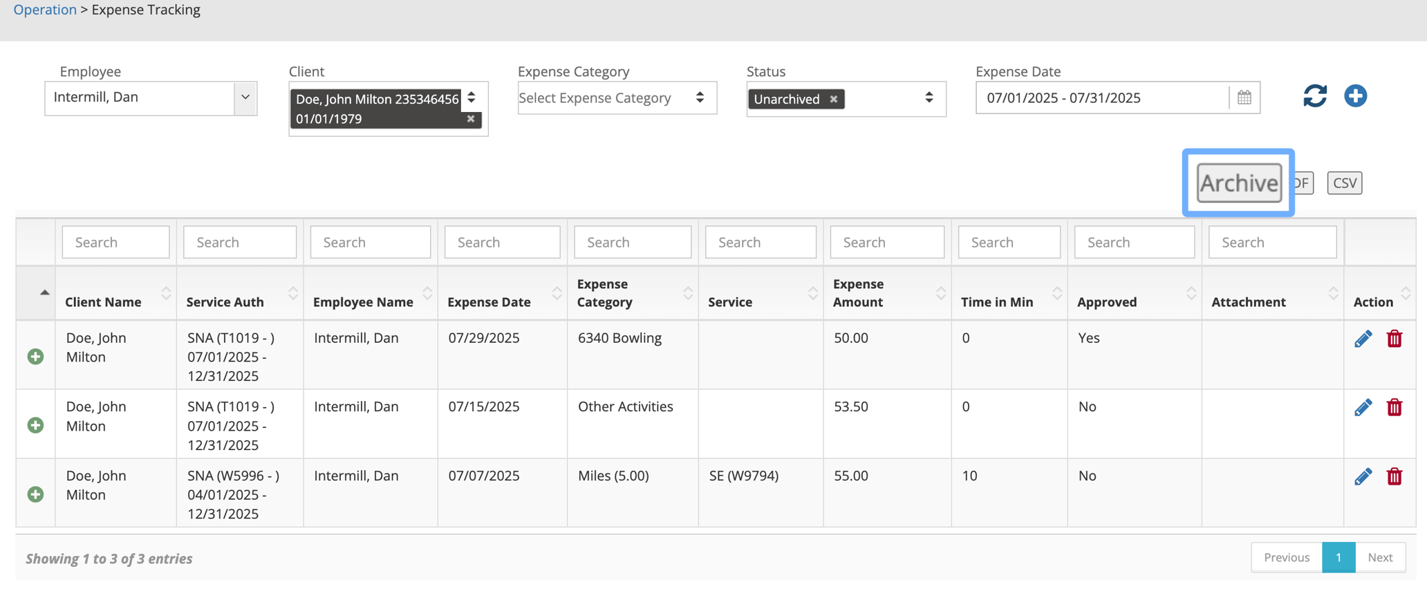 View and Manage Expense Requests