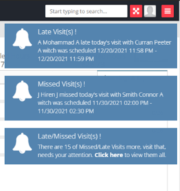 Late/Missed Schedules