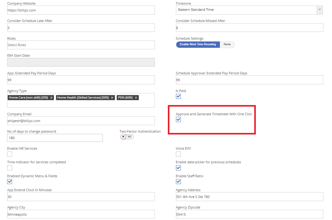 Schedule Approval: Generate Timesheet with One Step Approval