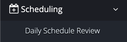Daily Schedule Review